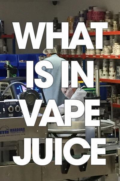 What Is In Vape Juice Explained — Freeman